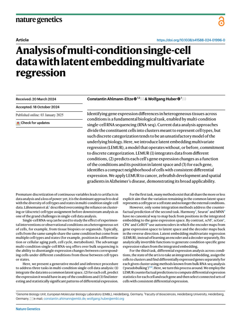 s41588-024-01996-0 | PDF | Principal Component Analysis | Gene Expression