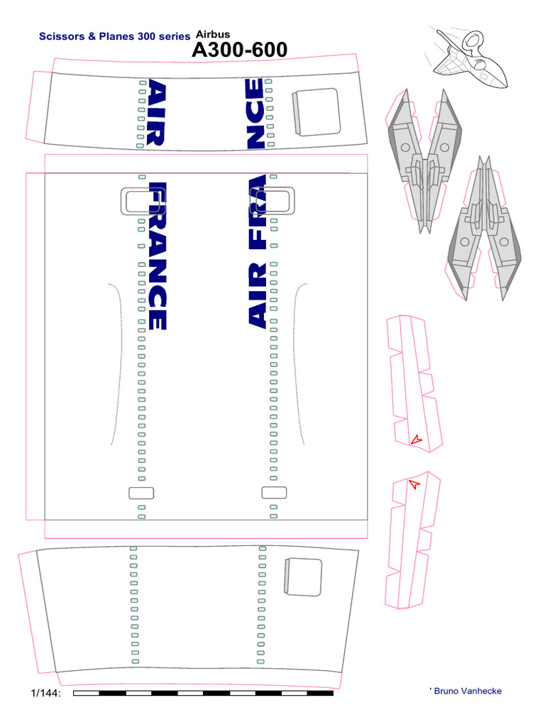 A300-600 Air France 1-144 Scissors and Planes | PDF
