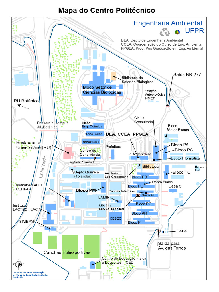 Mapa do Centro Politécnico UFPR | PDF