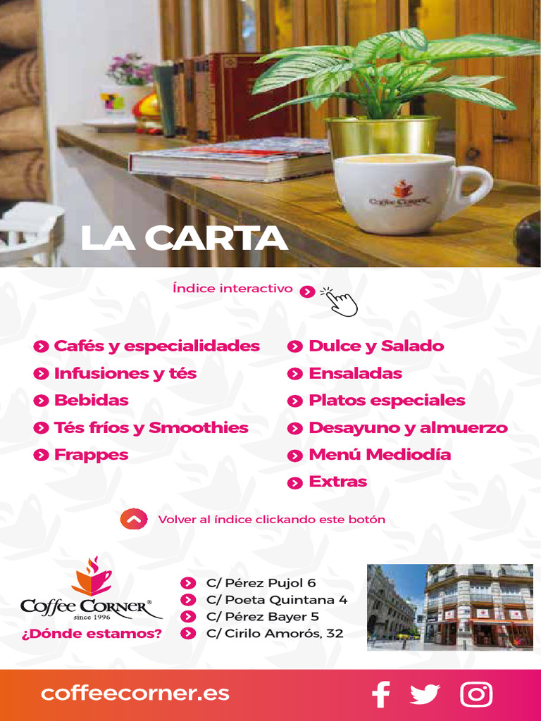 CARTA-DIGITAL-COFFEE-CORNER-2022-ESP | PDF | Té | Alimentos
