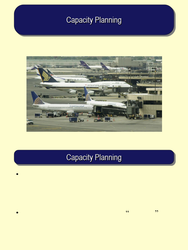 3 - Capacity Planning | PDF | Business Economics | Economics