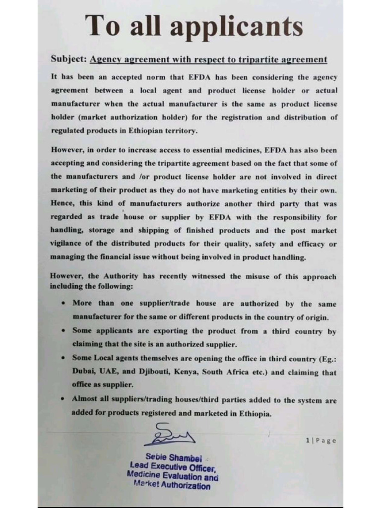 EFDA Updated Guidelines On Agency Agreements-2 | PDF