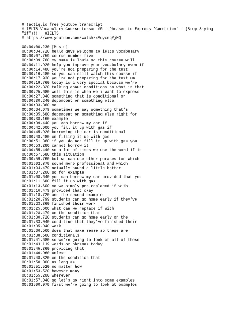 Tactiq Free Transcript xVuyxnqYjMQ | PDF | Linguistics
