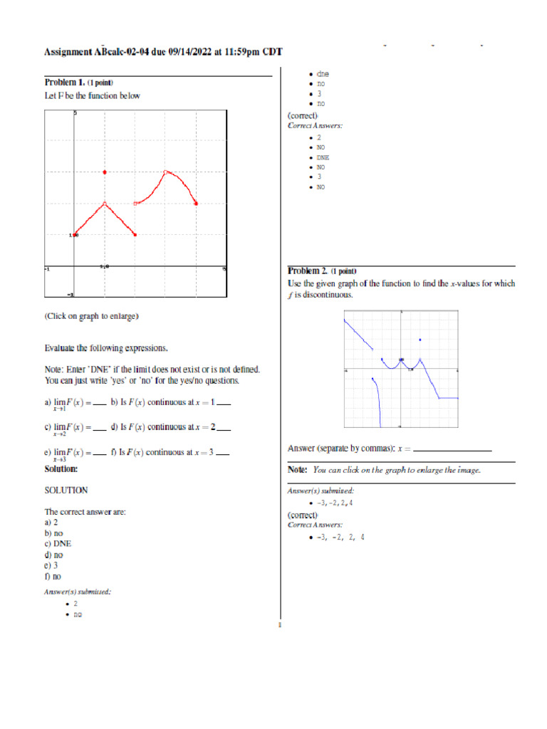 High School Calc AB - Chapter 02-04a Practice | PDF