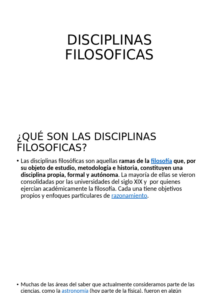 Sesion 8 Disciplinas Filosoficas | PDF | Conocimiento | Filosofía de la ...