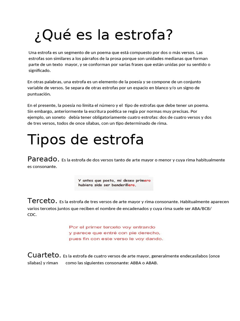 ESTROFA | PDF