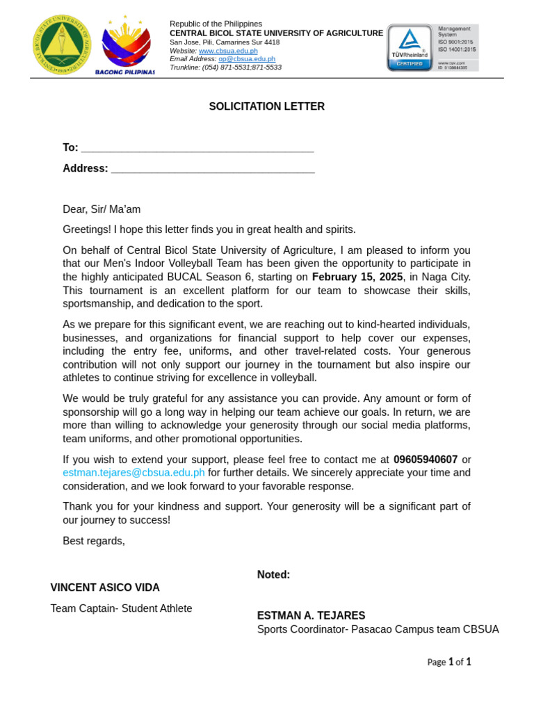 Solicitation | PDF