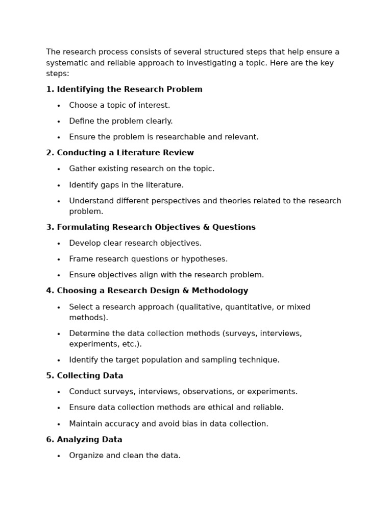 The research process | PDF