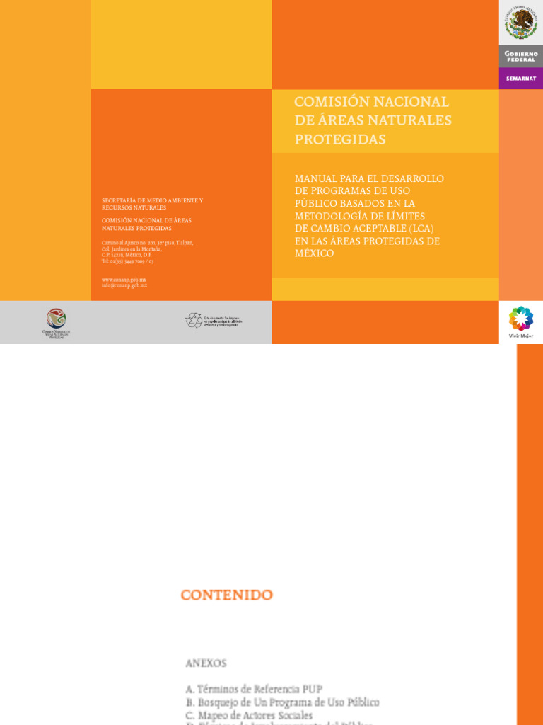 Manual CONANP-PUP-LCA | PDF | Planificación | Turismo