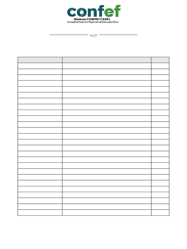 Lista de Eleitores CREF MG 2024 | PDF