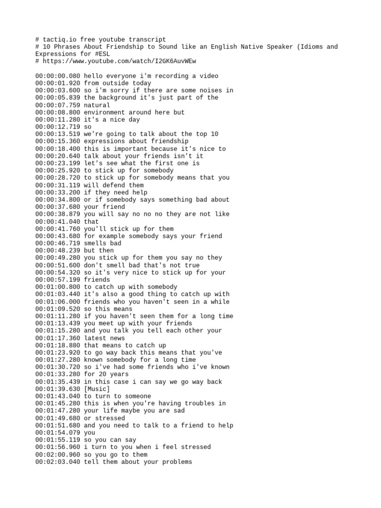 Tactiq Free Transcript I2GK6AuvWEw | PDF