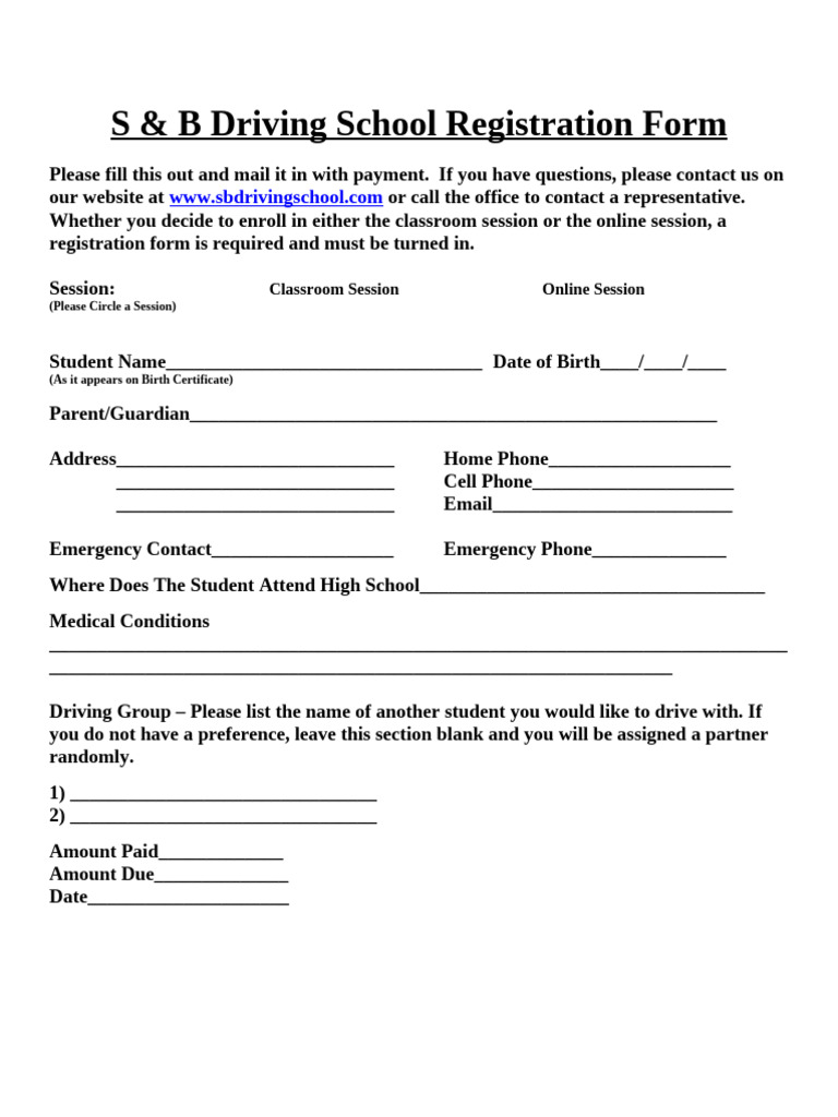 S&B+Website+Registration+Form+and+Contract+7-22 | PDF
