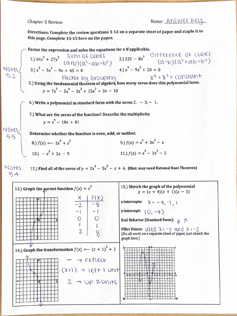 Chapter 5 Review | PDF