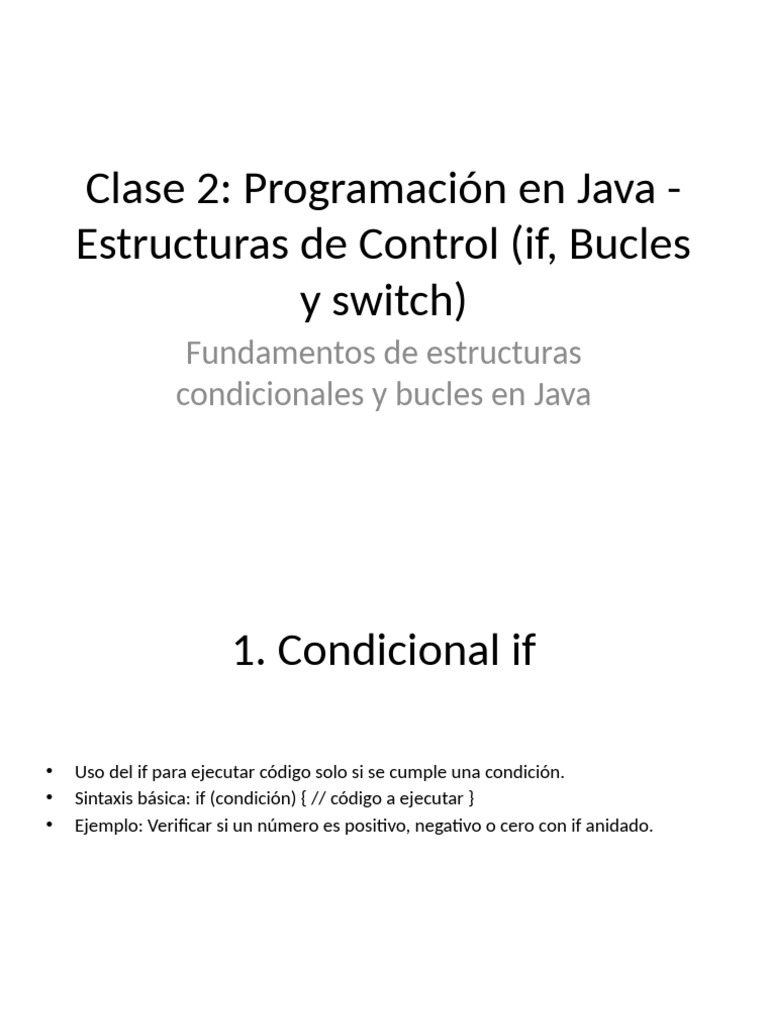 Clase Java Simplificada | PDF