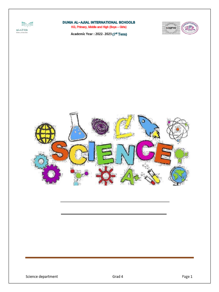 Science Revision Sheet Grade 4 Lesoon 1,2,3 | PDF | Heat | Light