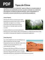 Tipos de Climas (Con Dibujos) | PDF | Clima | Clima templado