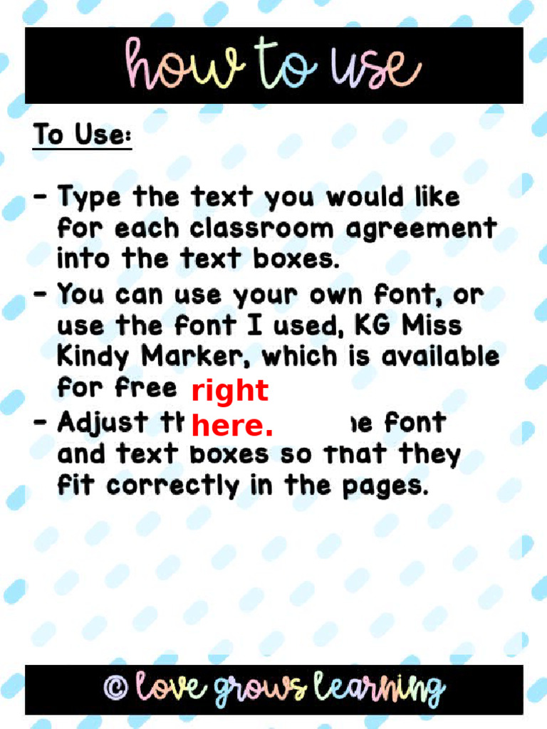 Editable Class Promise Anchor Chart Templates | PDF