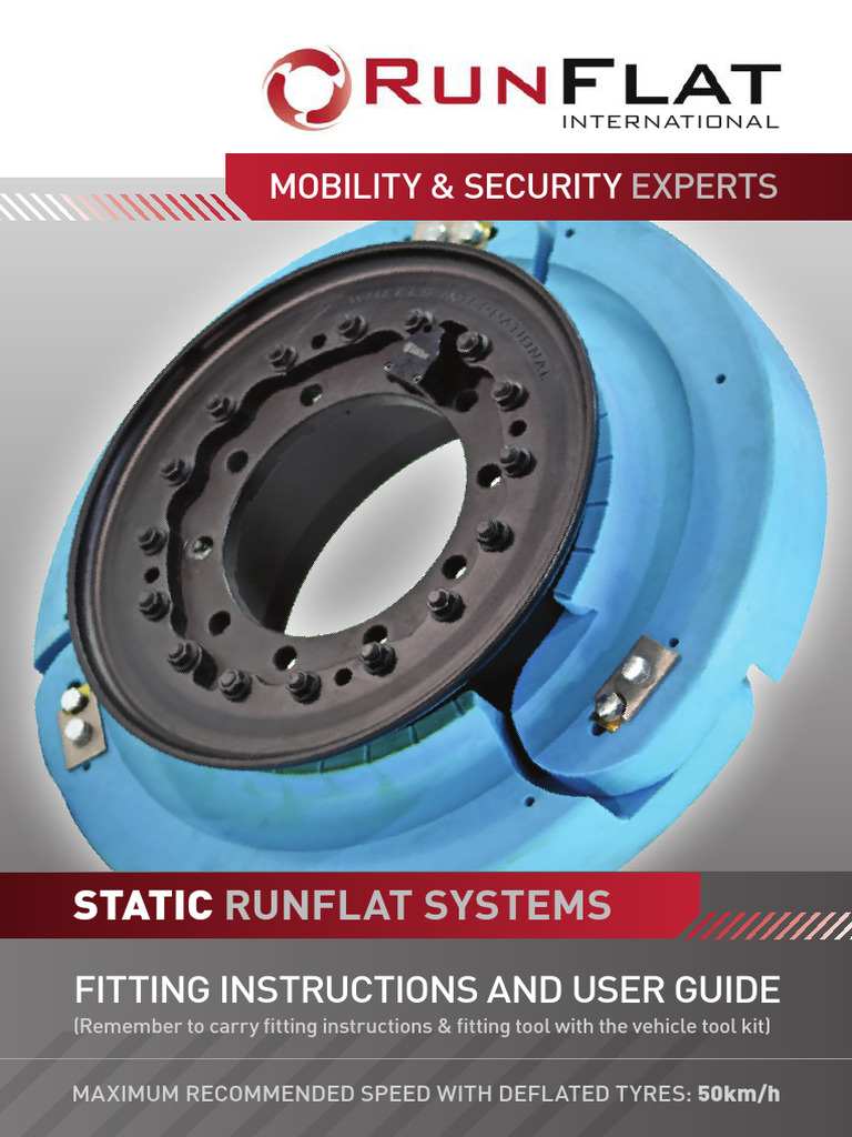 RunFlat System Fitting Instructions | PDF | Tire | Nut (Hardware)