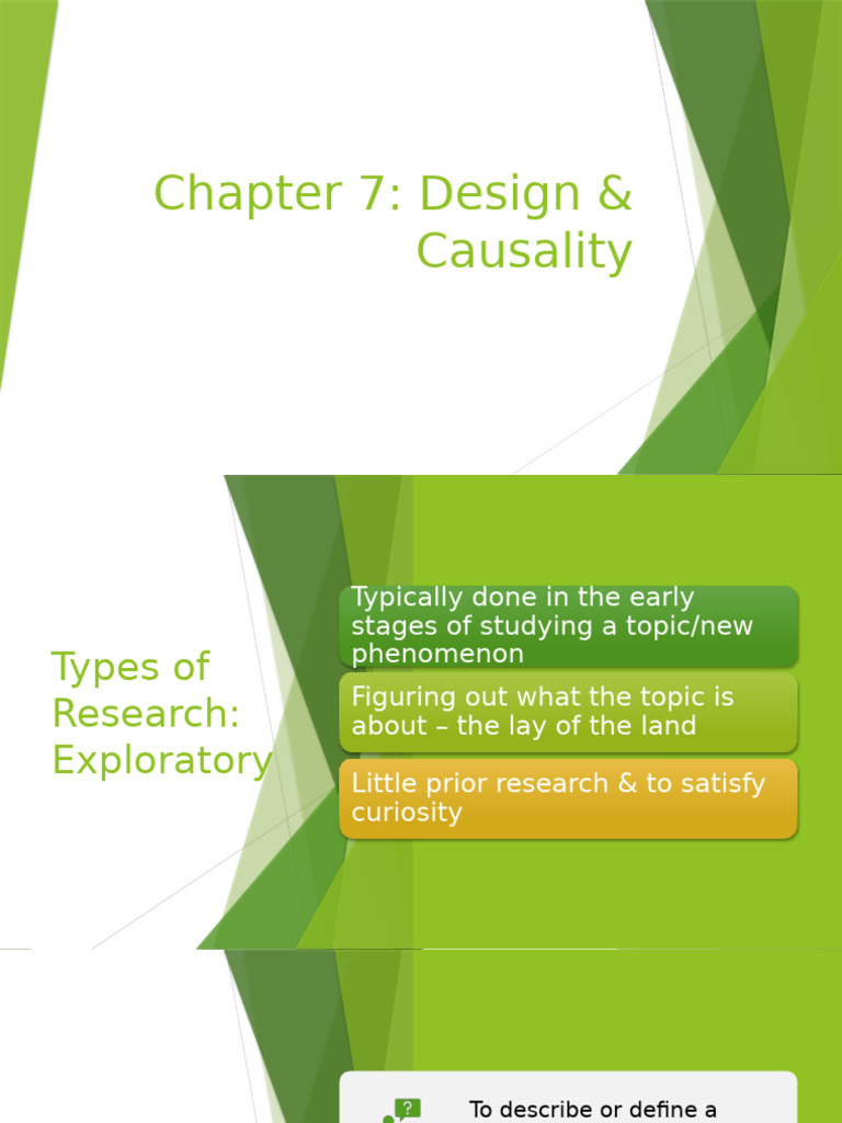 Chapter 7 Design and Causality | PDF | Statistics | Causality