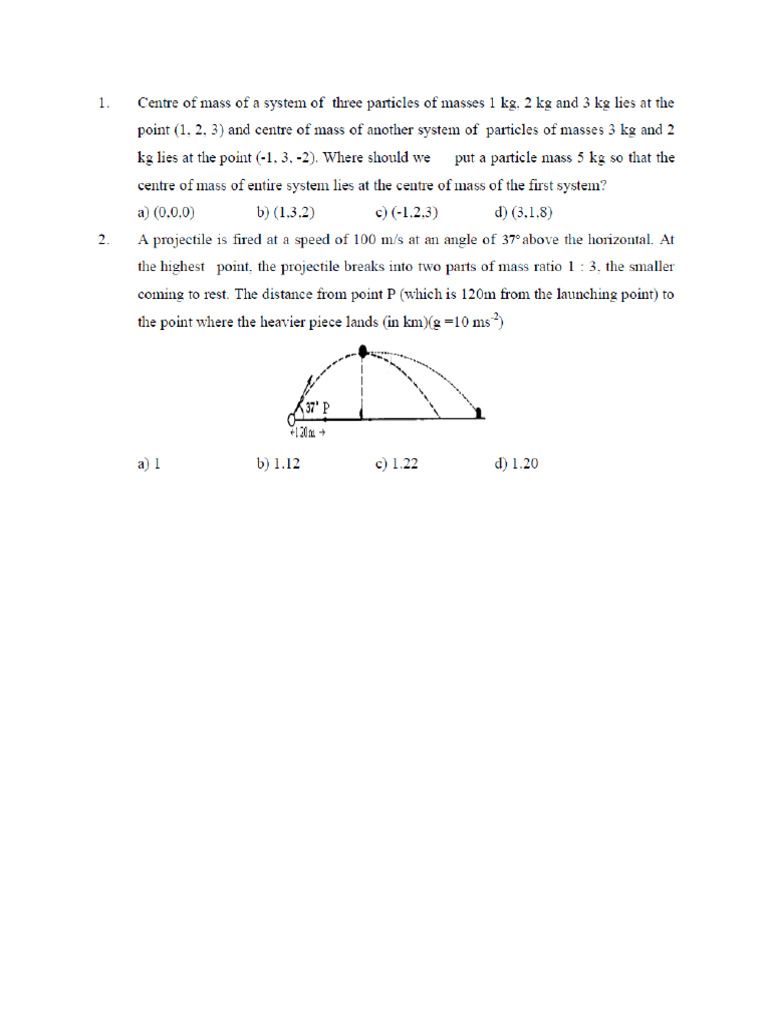 Center of Mass | PDF