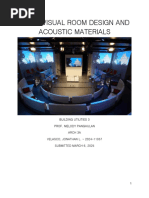Acoustics and Lighting - Case Study On Mapua Institute of Technology Audio Visual Rooms | PDF