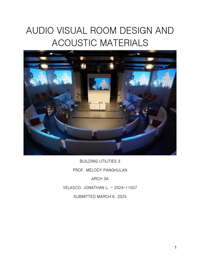 Reswork Bu3 Audio Visual Room | PDF | Plaster | Loudspeaker