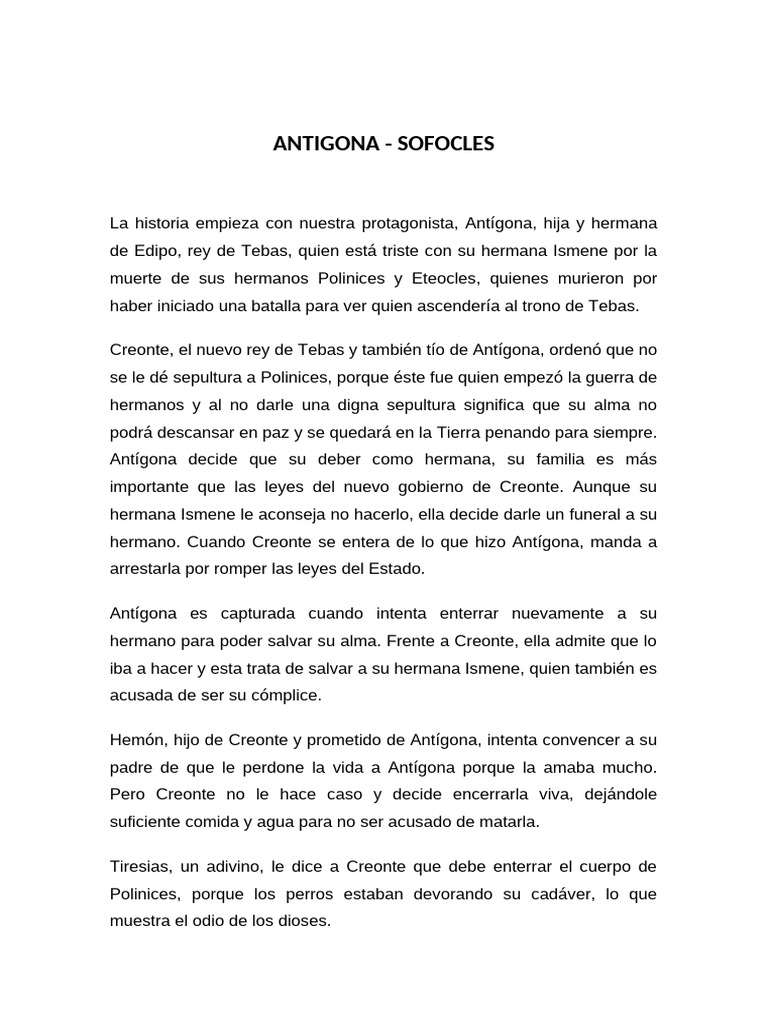 ANTÍGONA | PDF