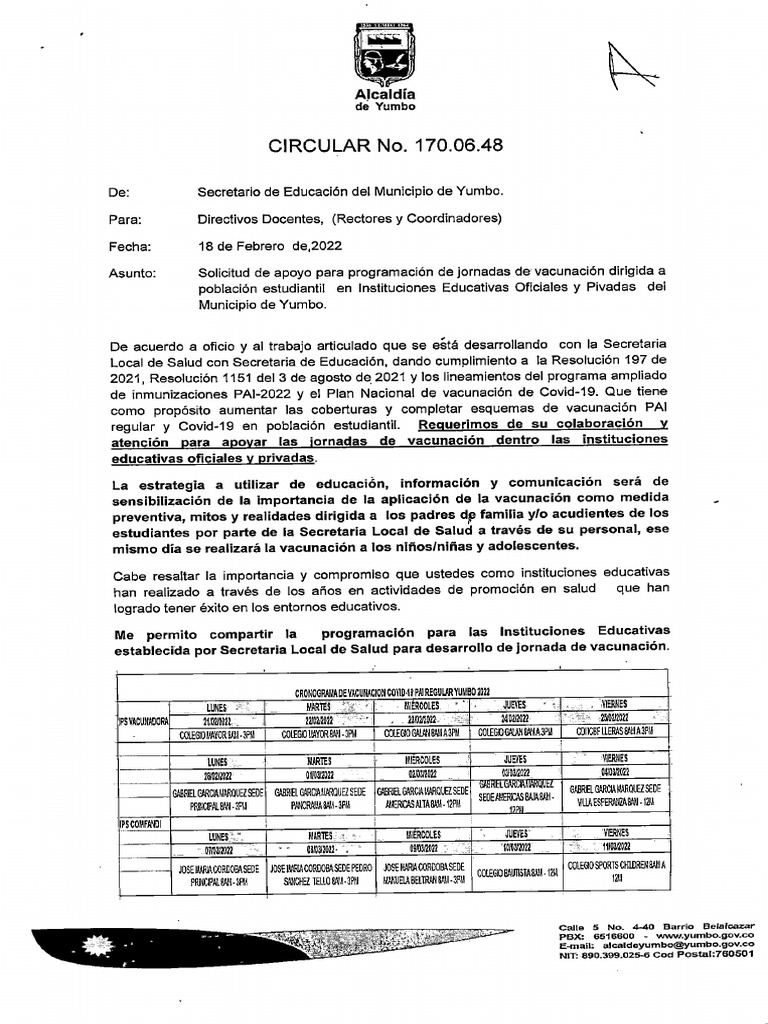 Circular 170.06.48 | PDF