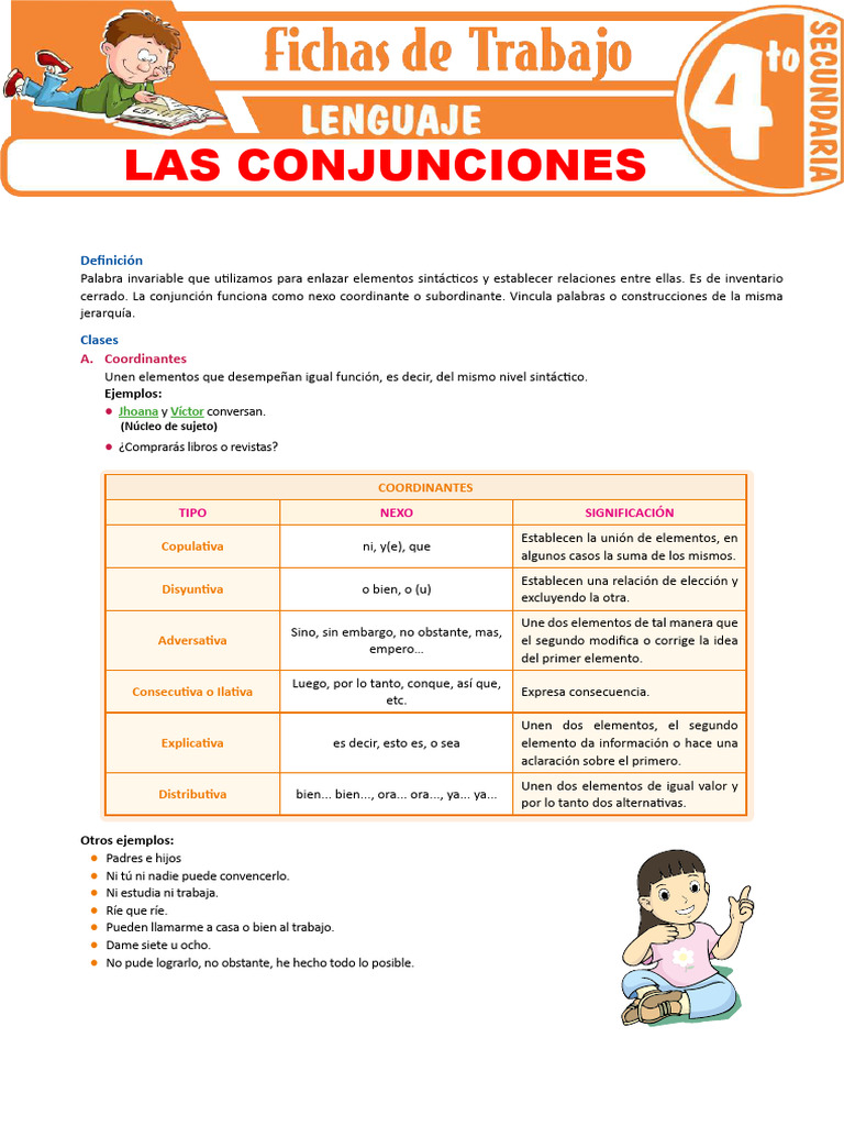 Clases y Funciones de Conjunciones | PDF | Lingüística | Relaciones ...