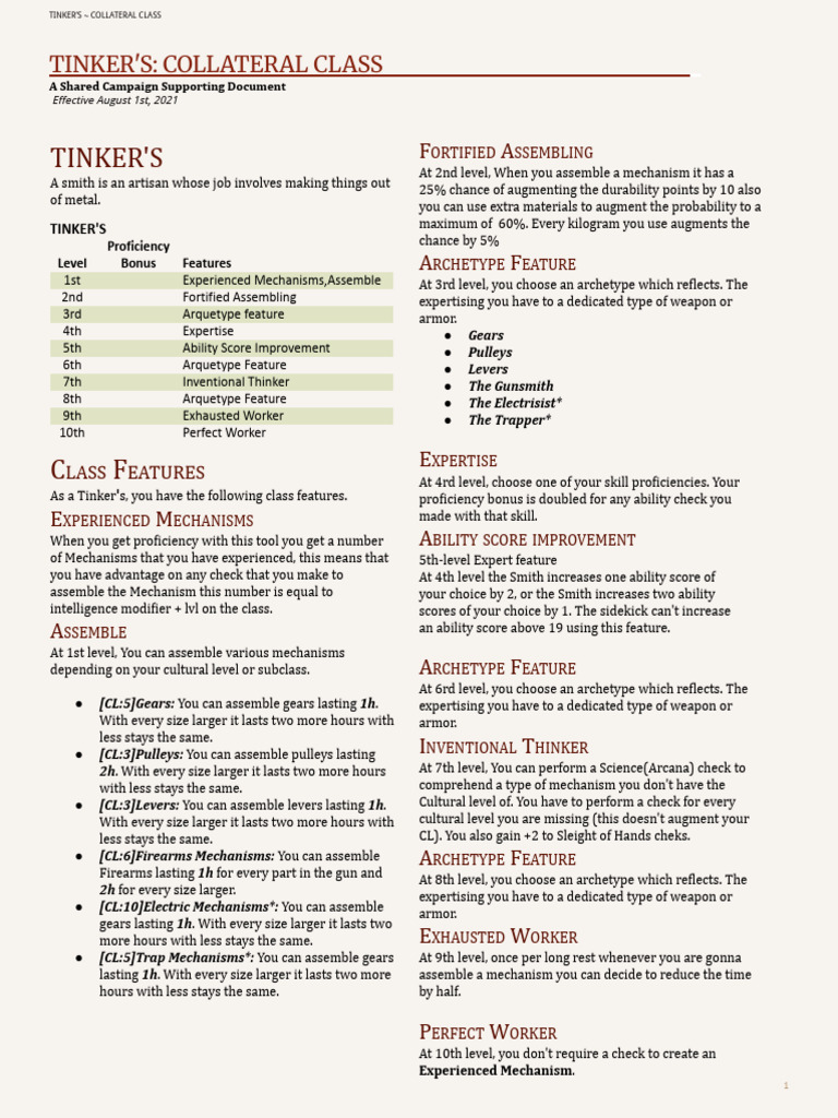 Survival Anathema - Programer Epic Collateral Class | PDF