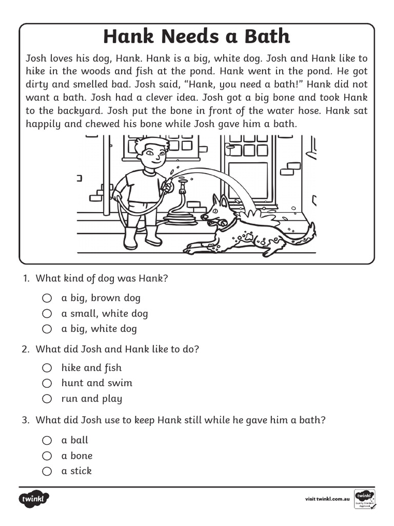 Hank Needs A Bath | PDF