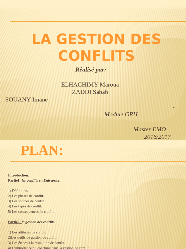 Coaching pour la Gestion des Conflits | PDF | Résolution de conflit ...