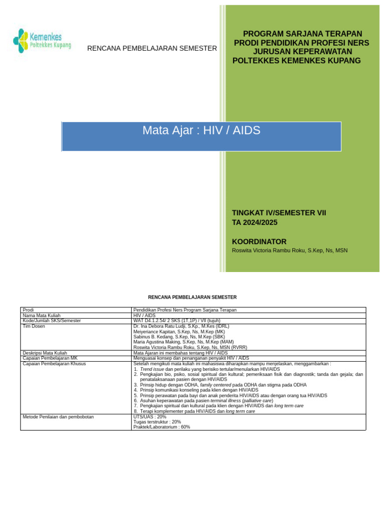 Rps Hiv-Aids PPN 2024-2025 | PDF