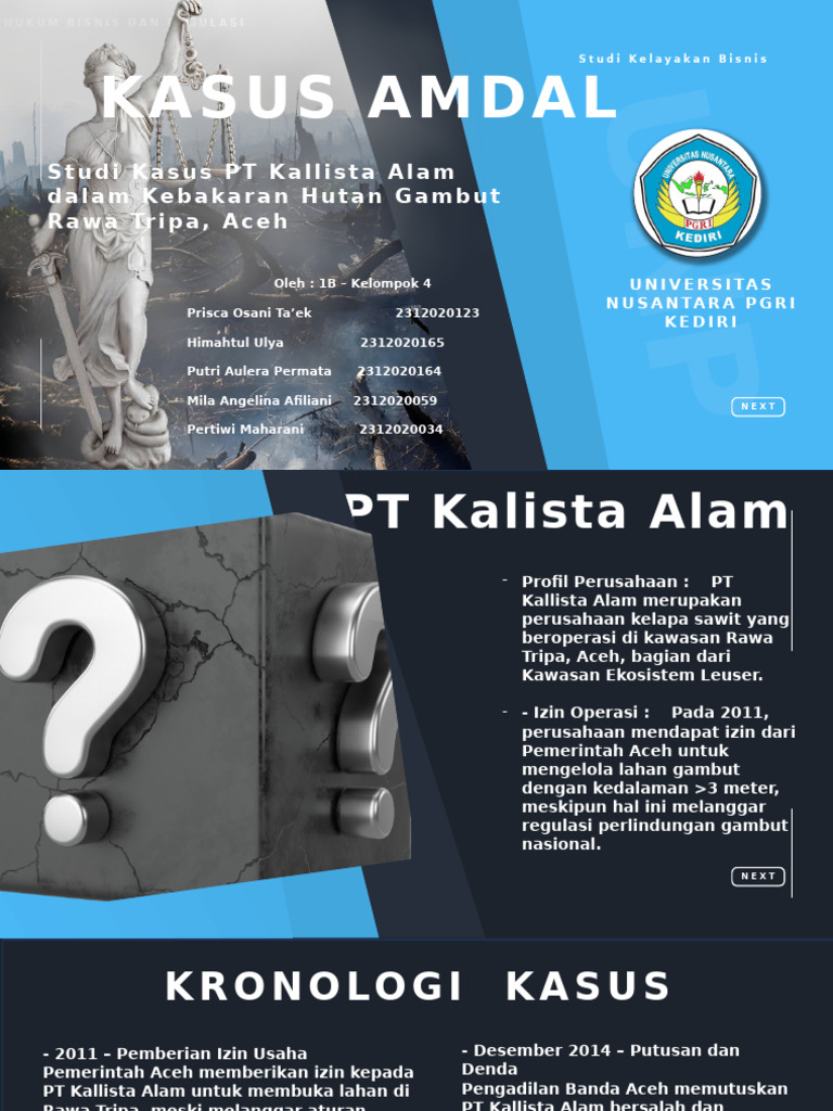 Kelompok 3 - Kasus Amdal - Studi Kelayakan Bisnis | PDF