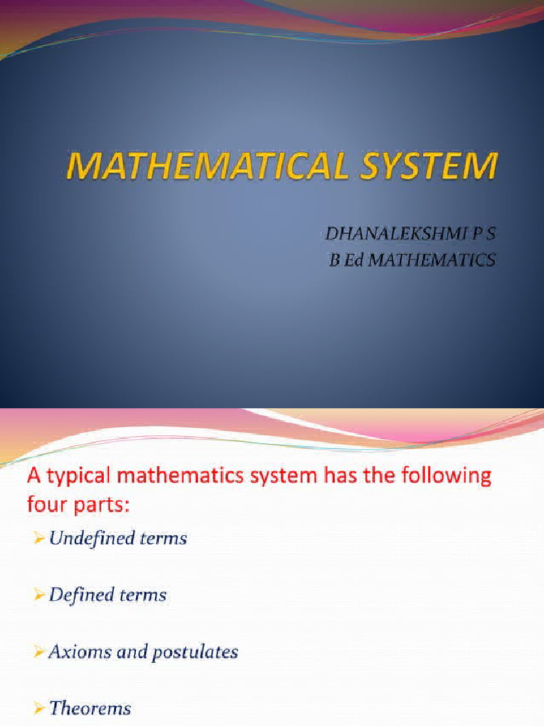 Mathematical System | PDF