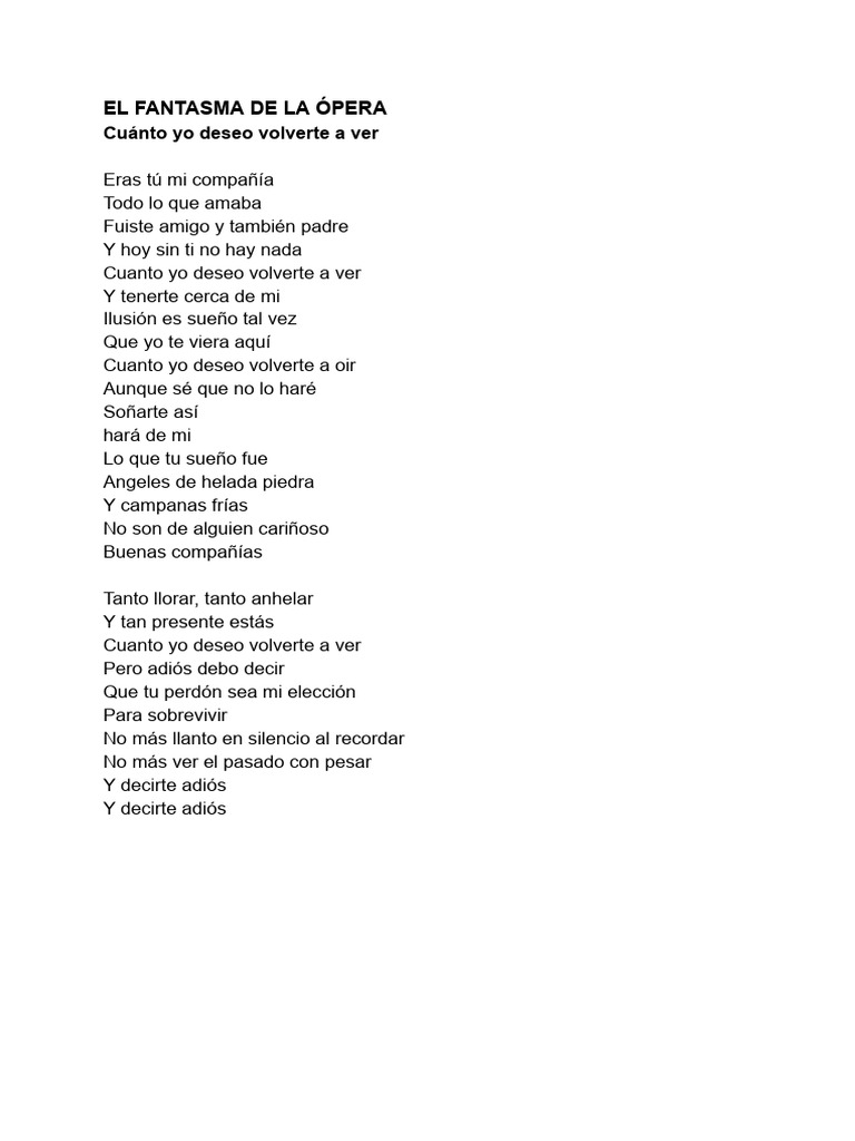 Cuánto Yo Deseo Volverte A Ver | PDF