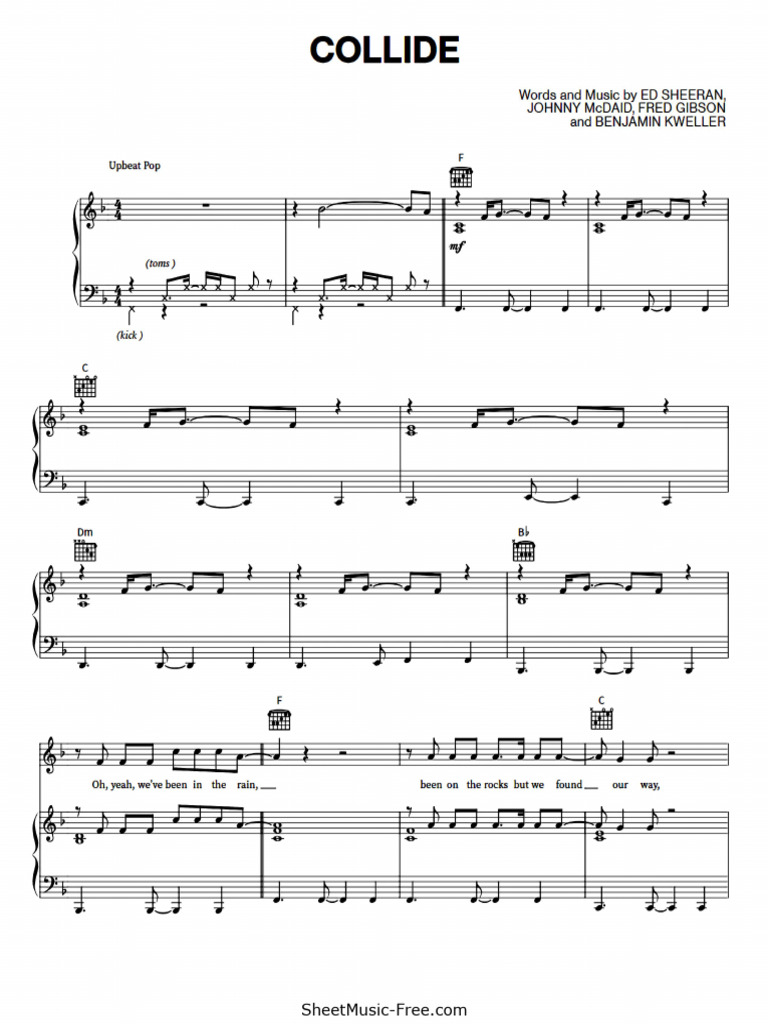 Collide Sheet Music Ed SheeranSheetMusic | PDF