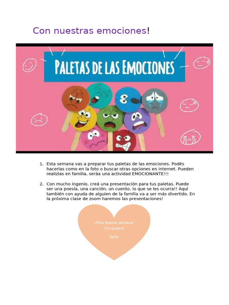 Paletas de Las Emociones | PDF