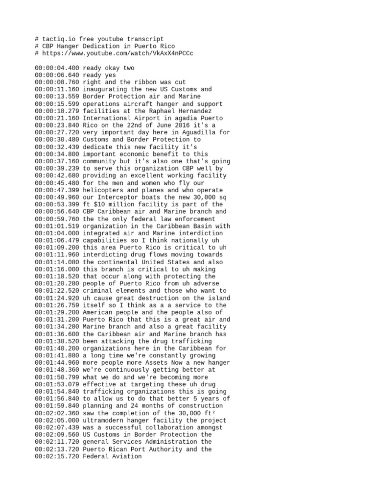 Tactiq Free Transcript VkAxX4nPCCc | PDF | U.S. Customs And Border ...