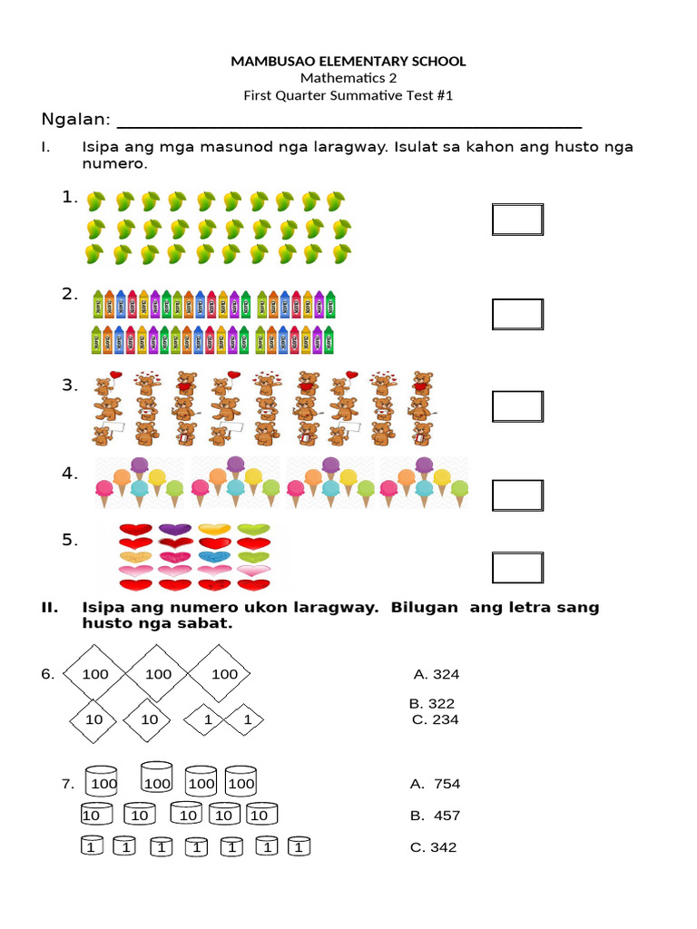 New Normal Ist Grading Ist Sum Math 2 | PDF