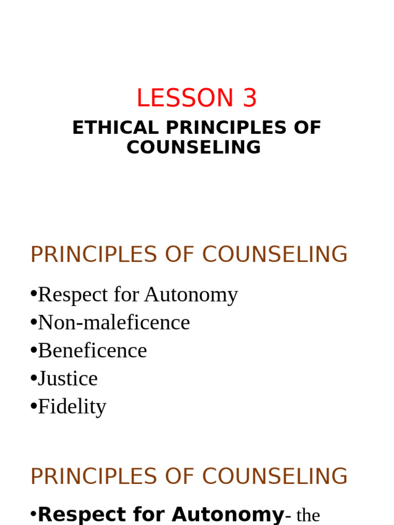 Understanding Beneficence in Counseling | PDF