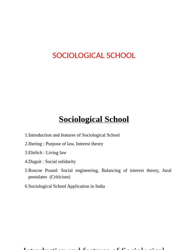 Sociological School of Law | PDF | Jurisprudence | Solidarity