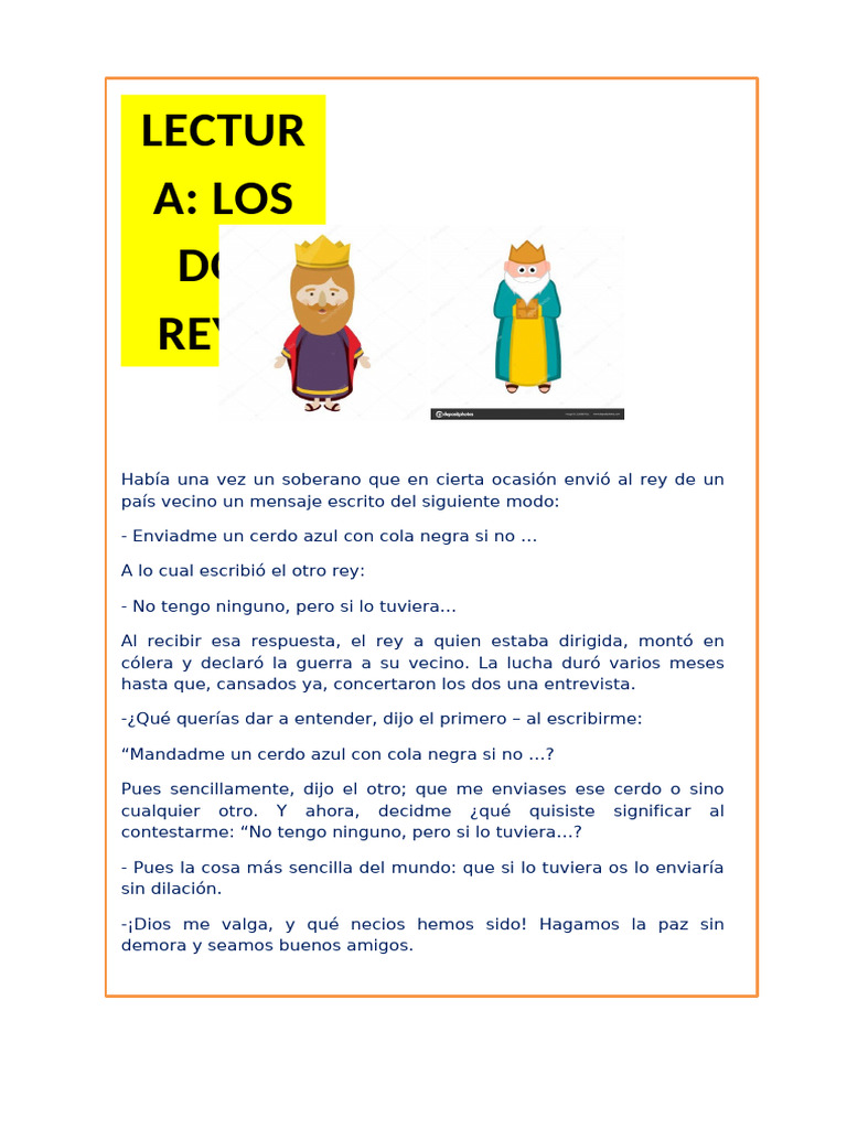 Lectura Los Dos Reyes | PDF
