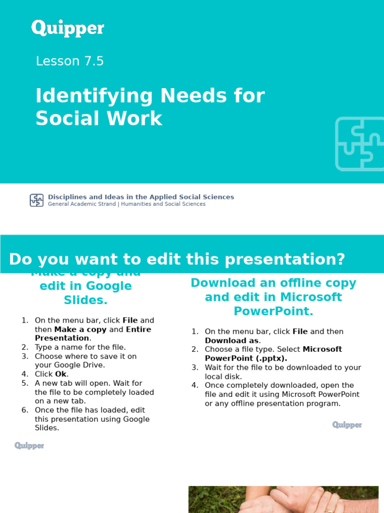 Identifying Needs in Social Work | PDF | Computer File | Psychology