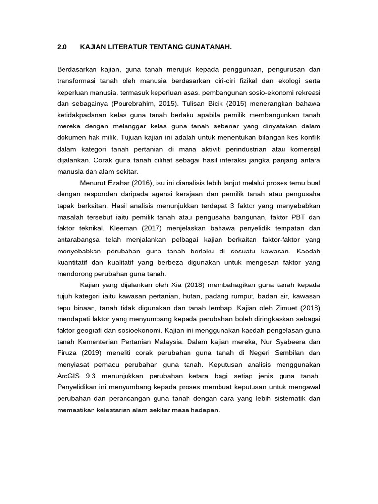 Contoh Penulisan Kajian Literatur | PDF