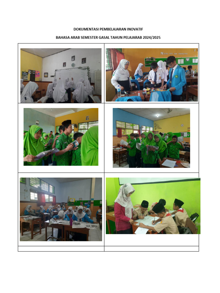 Dokumentasi Pembelajaran Inovatif 2024 2025 | PDF