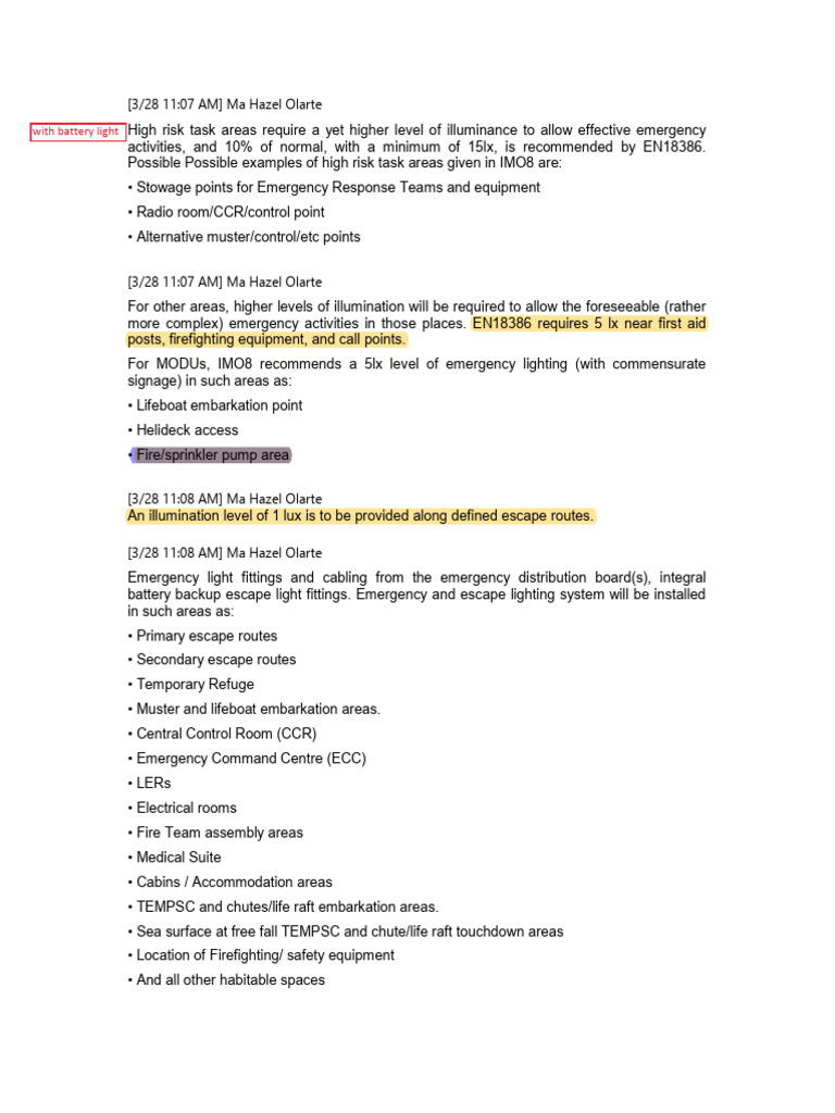 Emergency Lighting Requirements Guide | PDF | Lighting