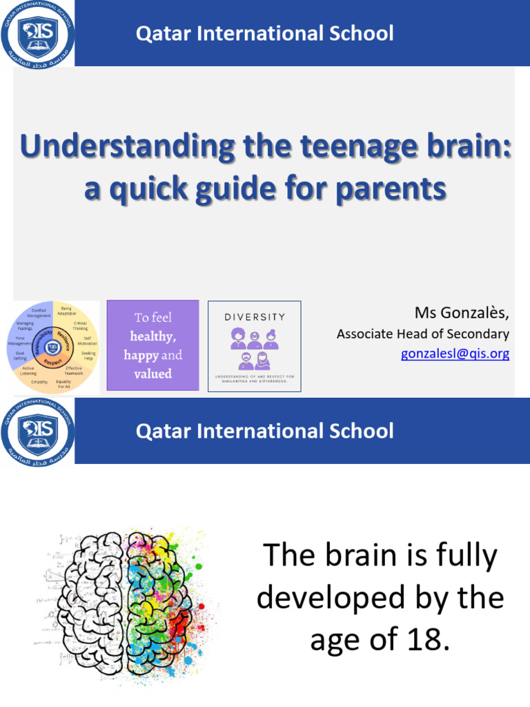 The Teenage Brain - Parent Workshop Presentation - Jan 2025 LGO | PDF ...