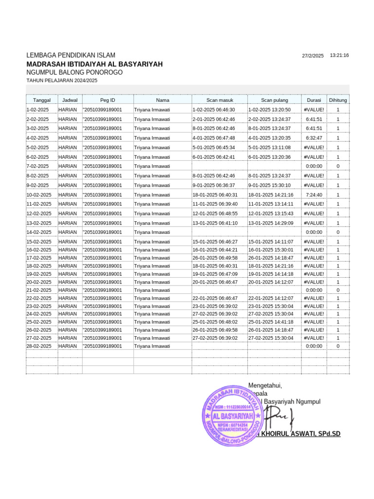 ABSEN ZULFA FIKS | PDF