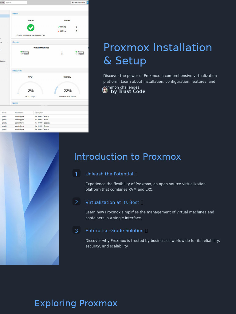 Proxmox Installation and Setup | PDF | Virtualization | Computer Network